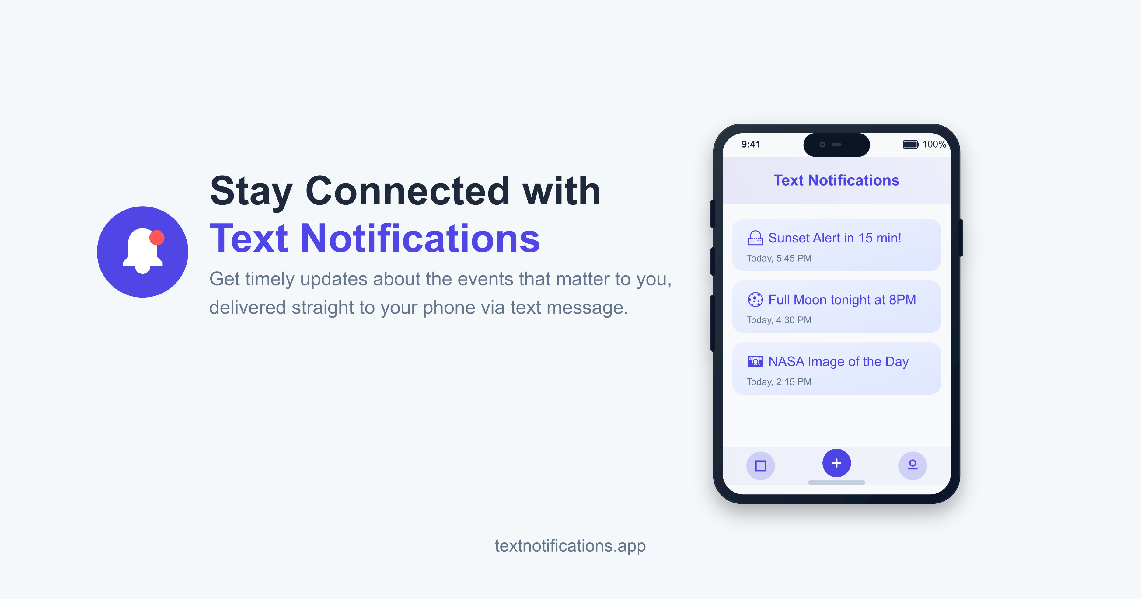 TextNotifications.app - Timely Notifications about the events that ...
